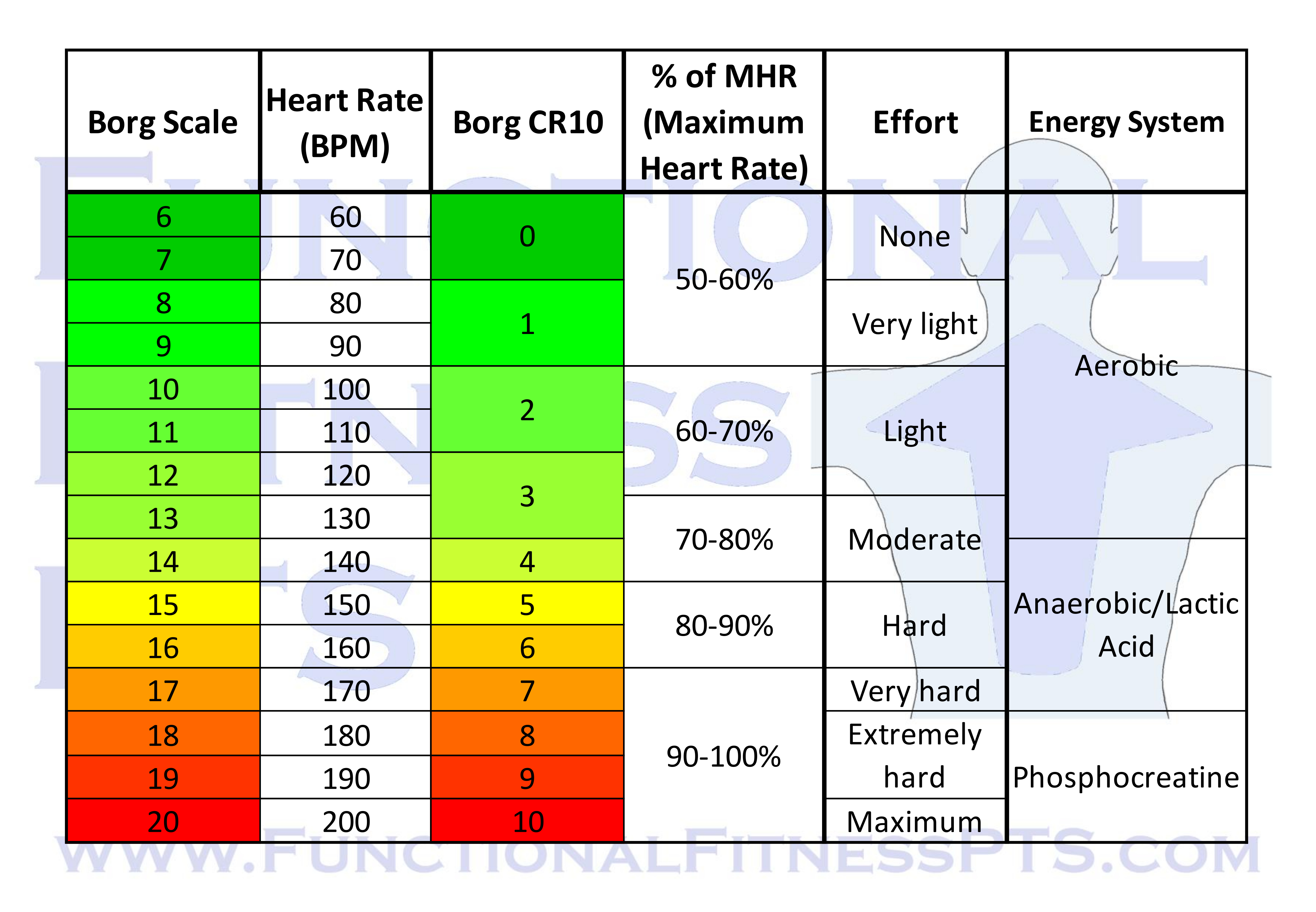 The Borg Scale – Functional Fitness PTS